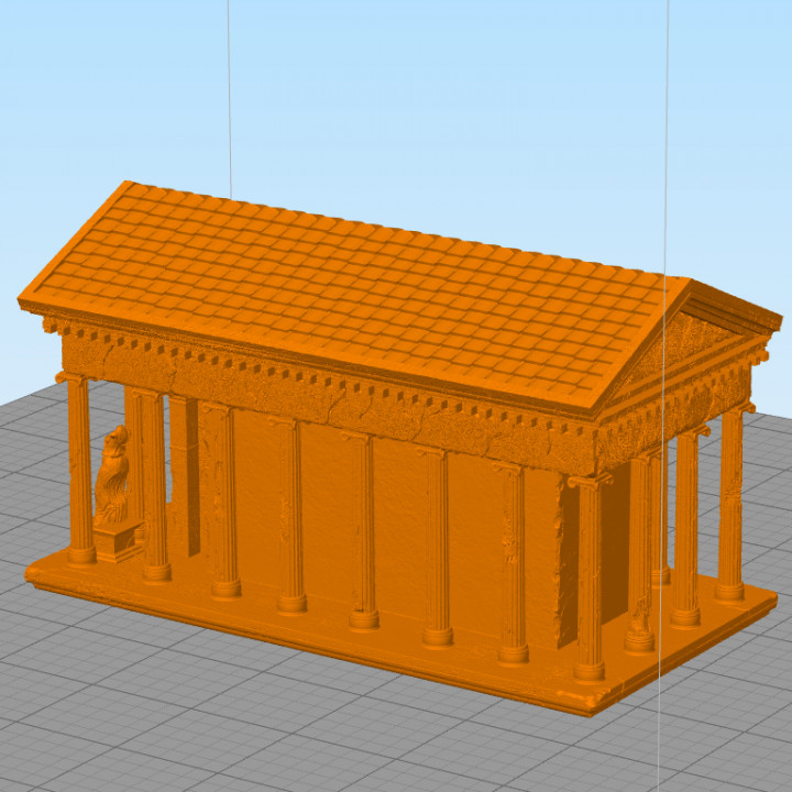 3D Printable Antic temple 23 - Ancient Classic Old Archaic Historical ...