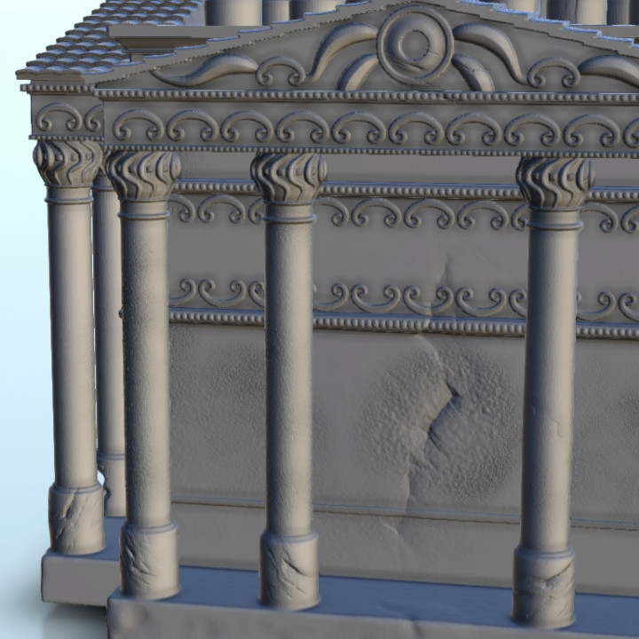 3D Printable Antic temple 24 - Ancient Classic Old Archaic Historical ...