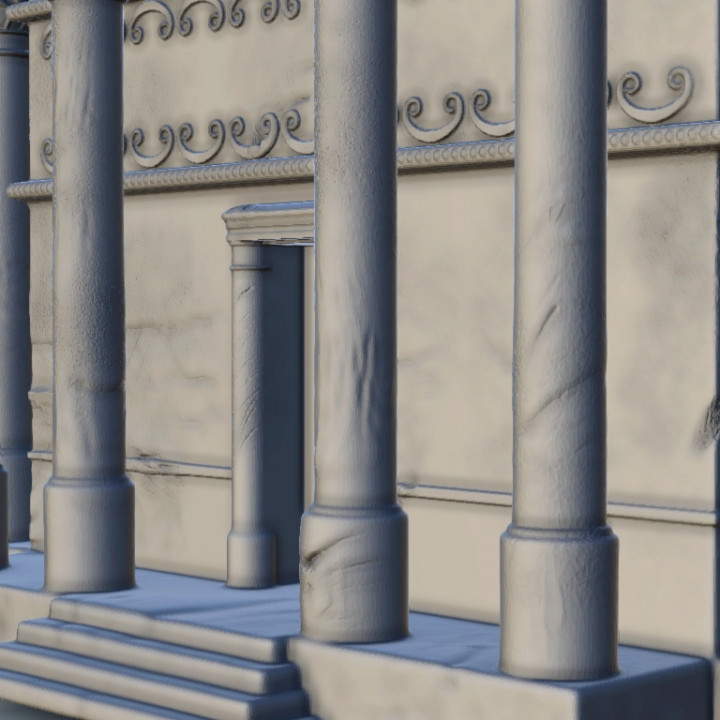 3D Printable Antic temple 24 - Ancient Classic Old Archaic Historical ...
