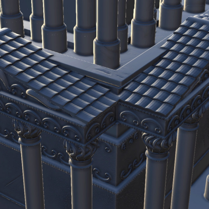 3D Printable Antic temple 24 - Ancient Classic Old Archaic Historical ...
