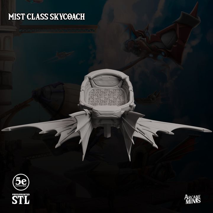 3D Printable Airship - Mist Class Skycoach by Sordane Publishing