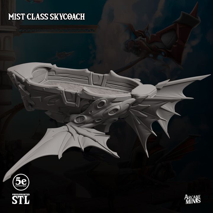 3D Printable Airship - Mist Class Skycoach by Sordane Publishing