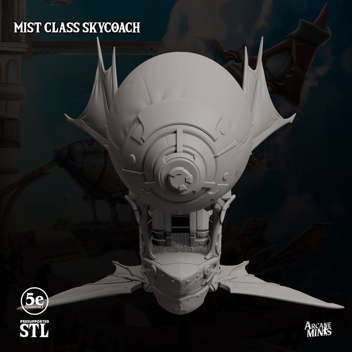 3D Printable Airship - Mist Class Skycoach by Sordane Publishing