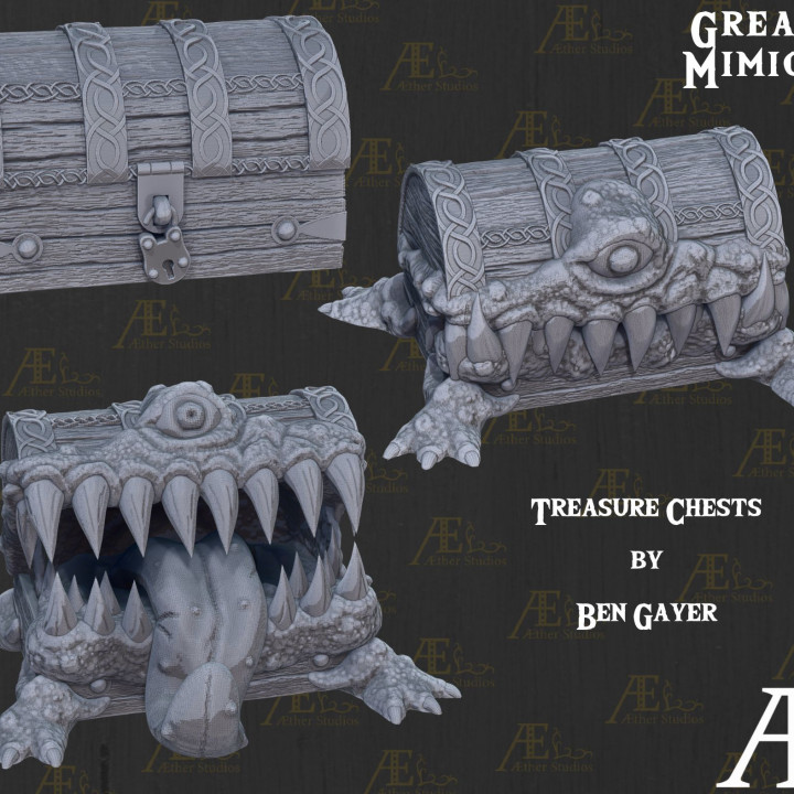 3D Printable AEXSCT02 - Great Mimics by Aether Studios