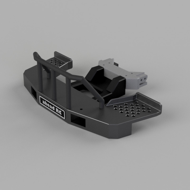 3D Printable Crawler 4320 Winch Bumper by Ian Jim