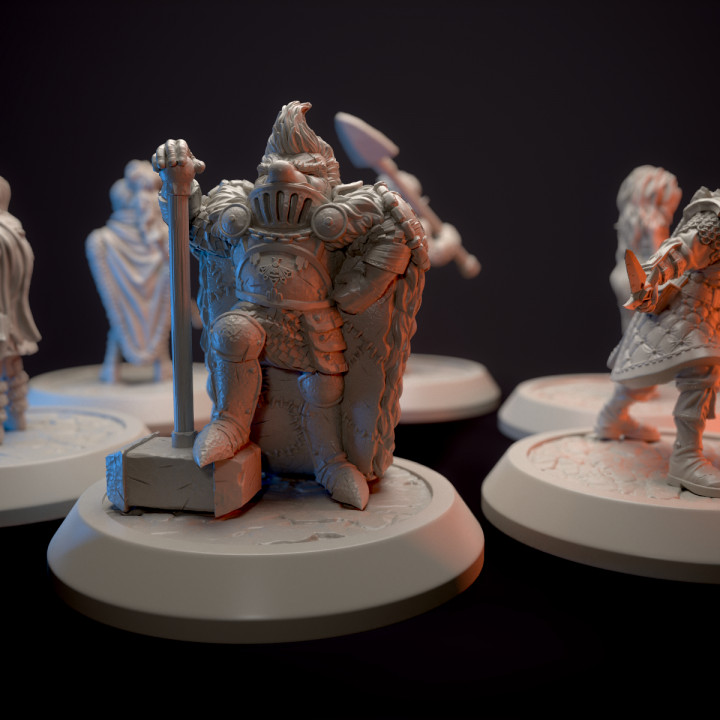 3D Printable Nimble People miniature series by Sam Bolotnikov