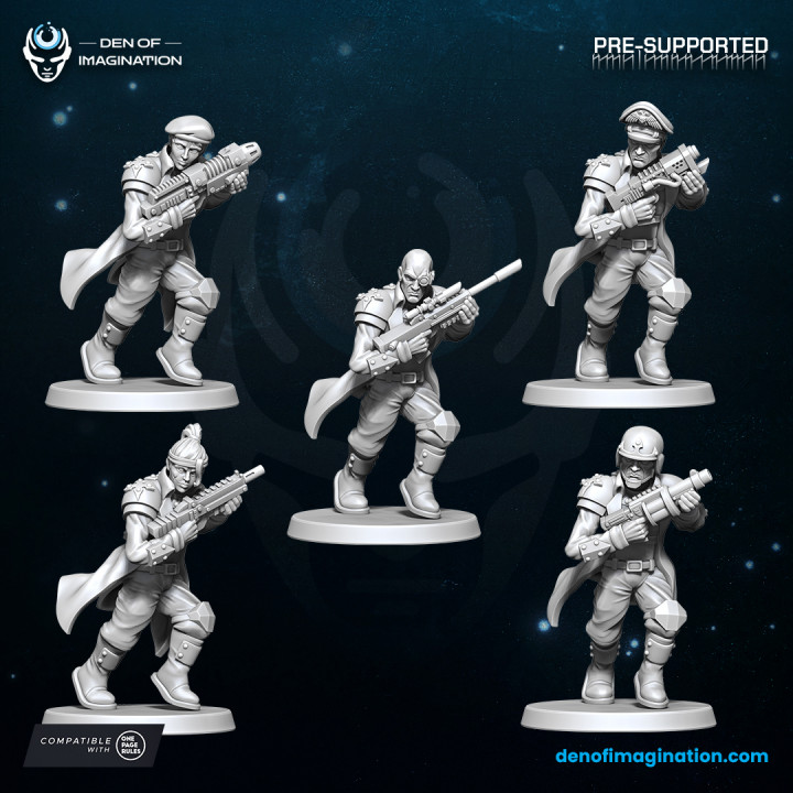 3D Printable Space Soldiers - Troopers Unit by WildMesh