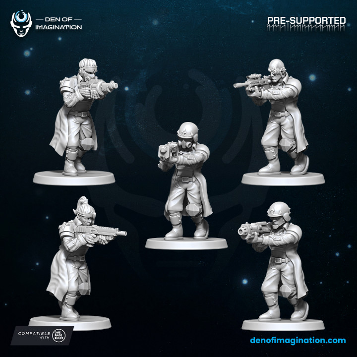 3D Printable Space Soldiers - Troopers Unit by WildMesh