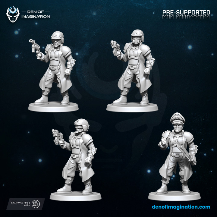 3D Printable Space Soldiers - Troopers Unit by WildMesh