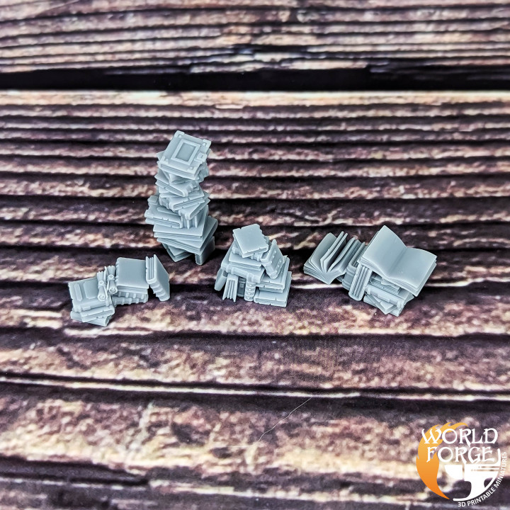 3D Printable The Grand Library Collection by World Forge Miniatures