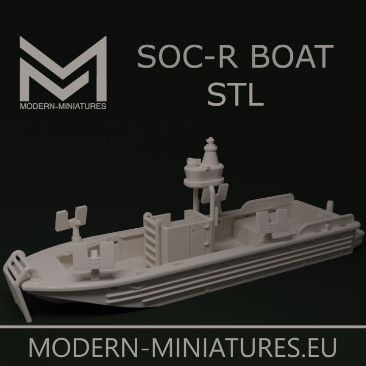 3D Printable SOC-R 28mm Special Operations Craft Riverine Boat by ...
