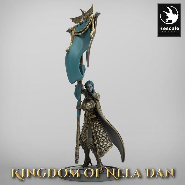 3D Printable Pack Light support elves by Rescale Miniatures