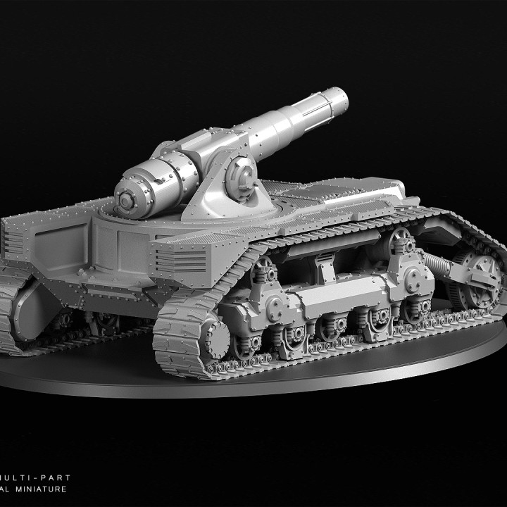 3D Printable Skjalos Guard - Nyscä Artillery Tank by Solwyte Studio