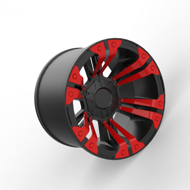 3D Printable xD Monster II wheel by eng.mohamed abdelbaset