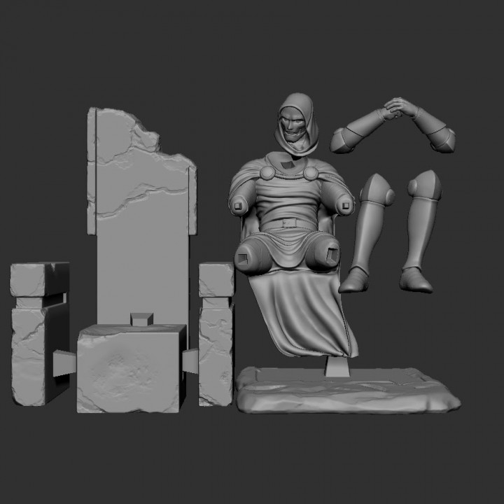3D Printable Dr Doom by Timur Serebryakov