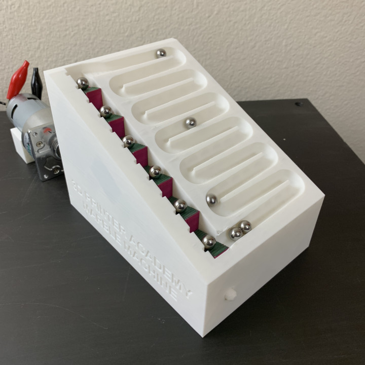 3D Printable Stair-Stepper Marble Machine by 3D Printer Academy