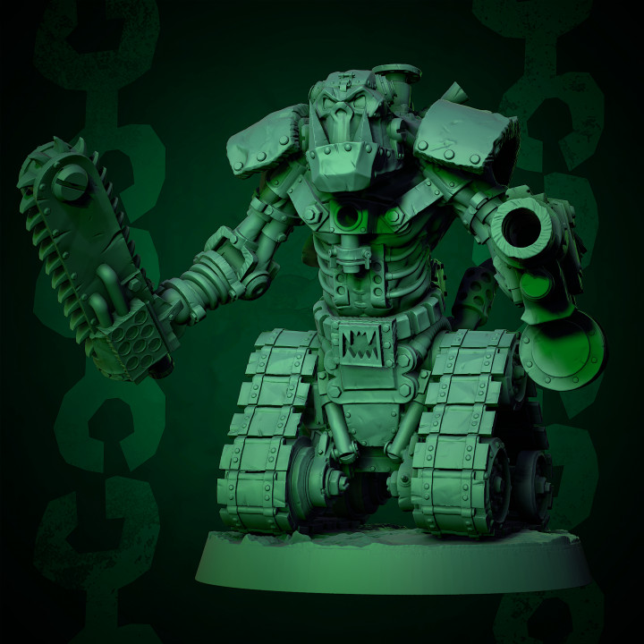 3D Printable MrModulork's Gortrak Orc Cyborg by MrModulork