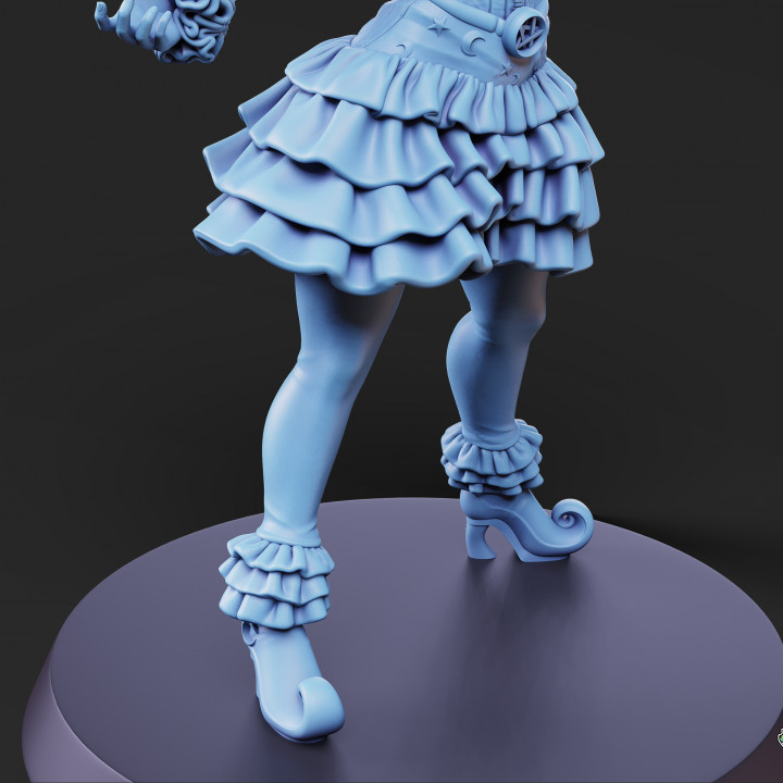 3D Printable Witch Elf Pose 3 - 2 Variants and Pinup by PSMiniatures