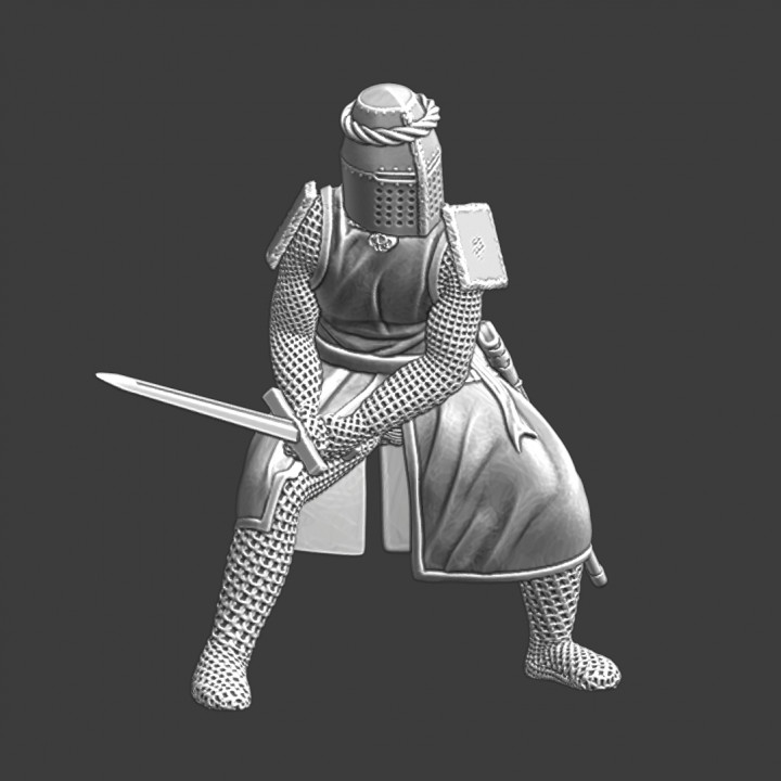 3D Printable Medieval Teutonic knight - Last stance by Northern ...