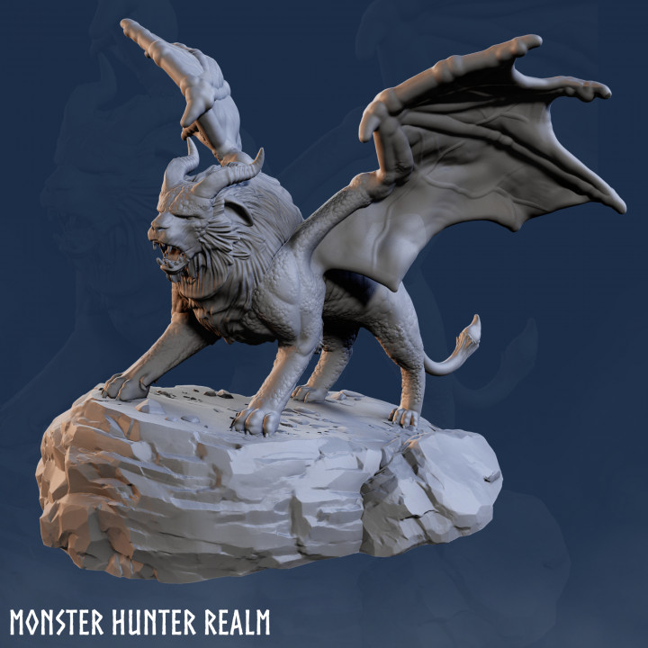 3D Printable Manticore - Manticore Monster - Monster Manticore - Lion ...