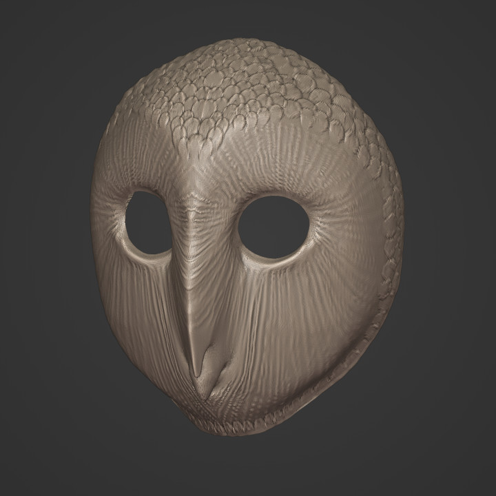 3D Printable Owl mask by sliceables