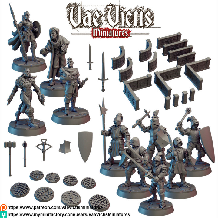 3D Printable [JANUARY 2023 RELEASE] Knights by Vae Victis Miniatures