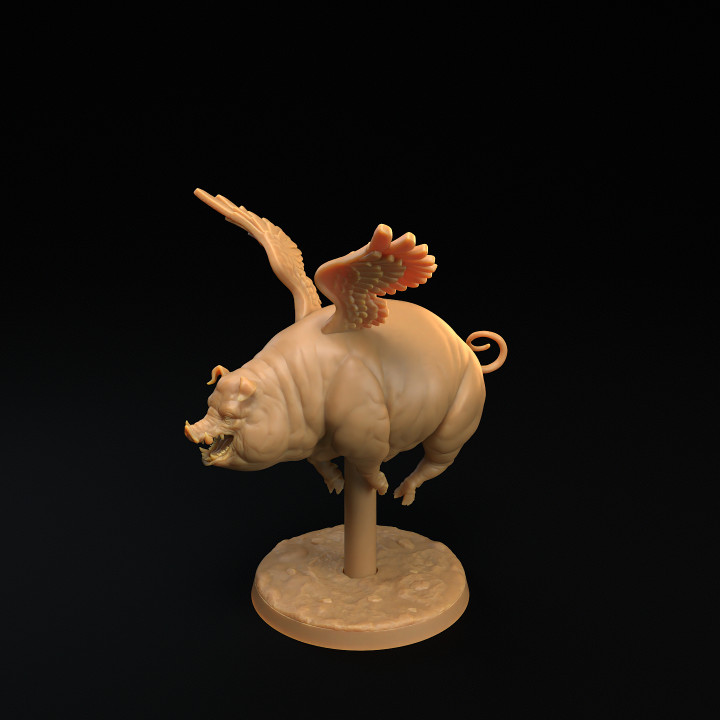 3D Printable Free Flying Pig STL | PRESUPPORTED | Revenge of the ...