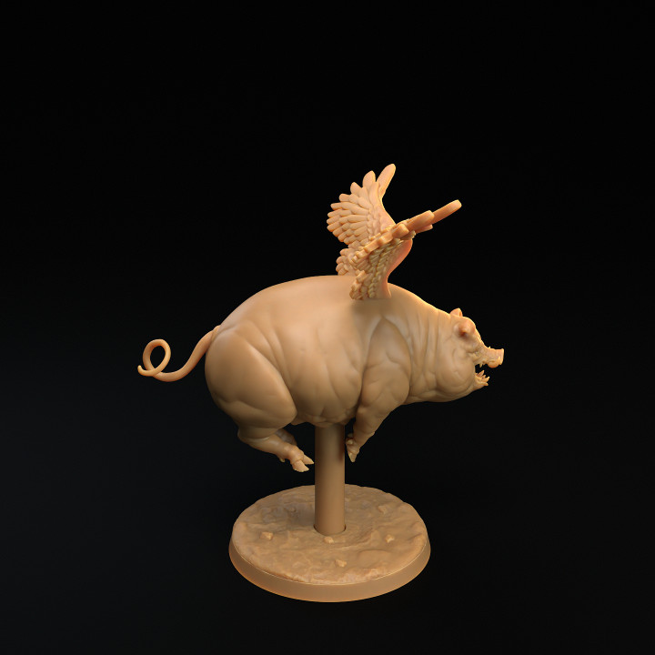 3D Printable Free Flying Pig STL | PRESUPPORTED | Revenge of the ...