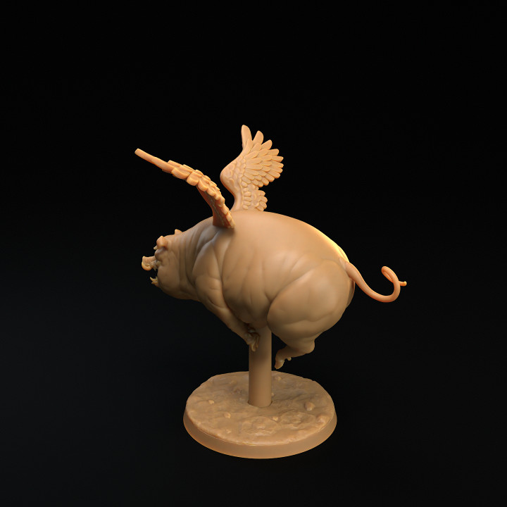 3D Printable Free Flying Pig STL | PRESUPPORTED | Revenge of the ...