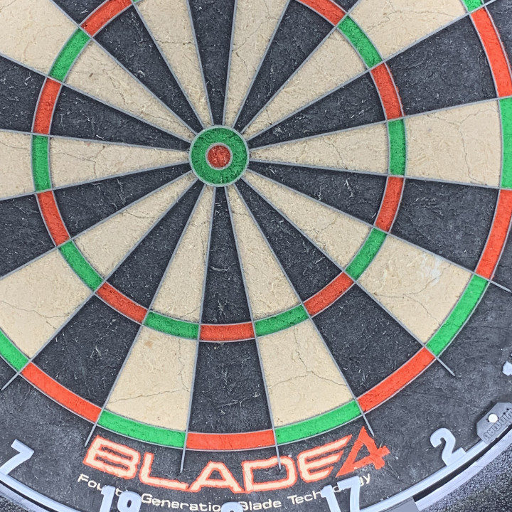 3D Printable Number Ring for Dart Board by Jim Daly
