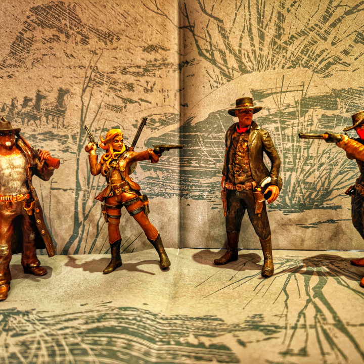 3D Printable Old West Hell Cowboy by Rudolf Arendt