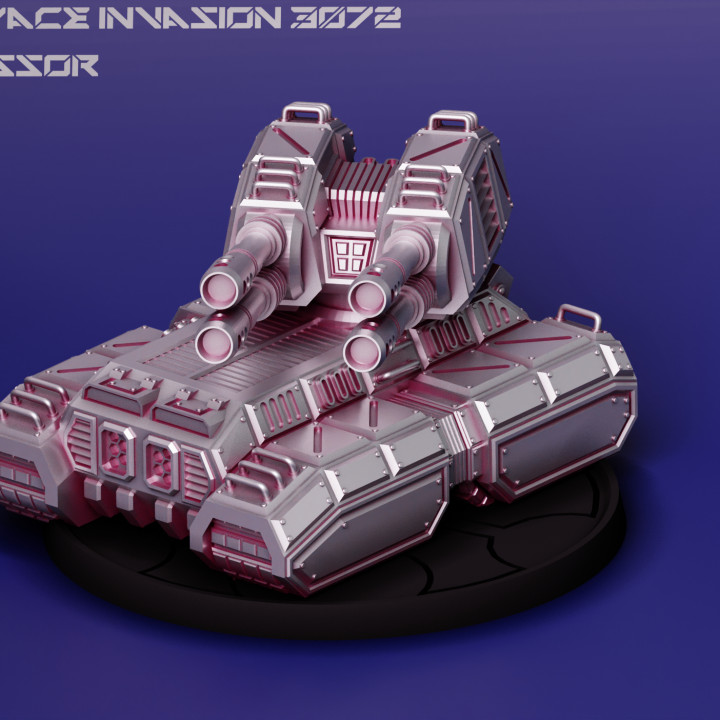 3D Printable LIC - Suppressor Superheavy tank by The Lelanian ...