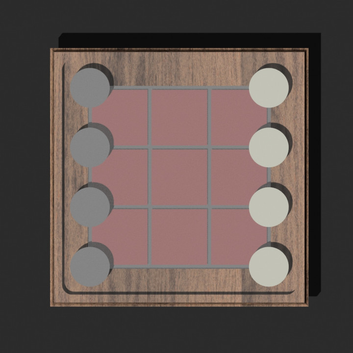3D Printable JUL GONU - BOARD GAME by Lazy Bear