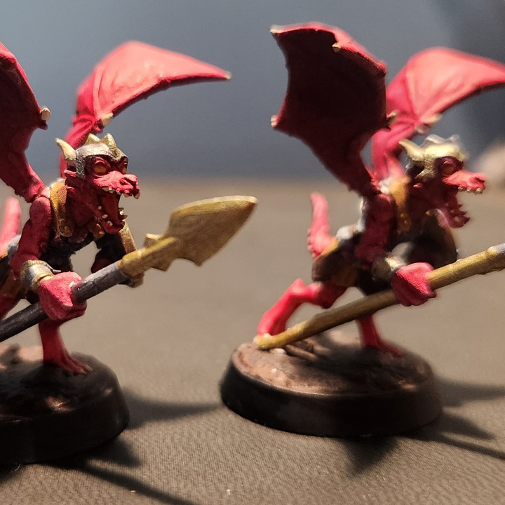 3D Print of Armored Winged Kobold by Redvain