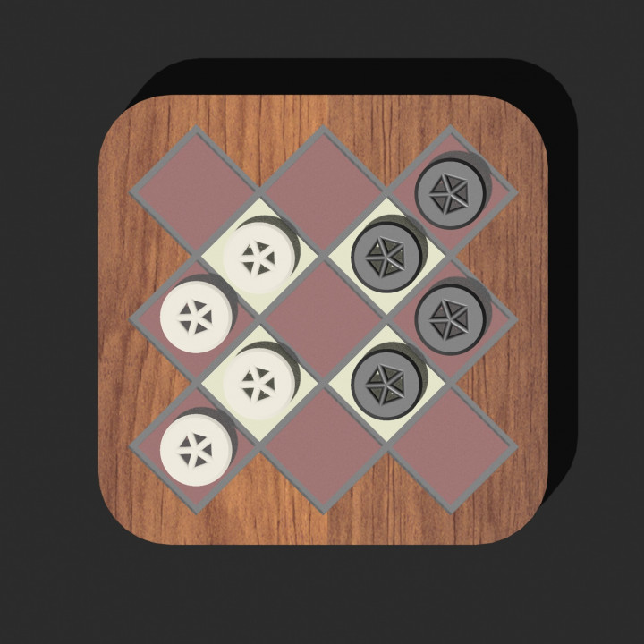 3D Printable QUEAH - BOARD GAME by Lazy Bear