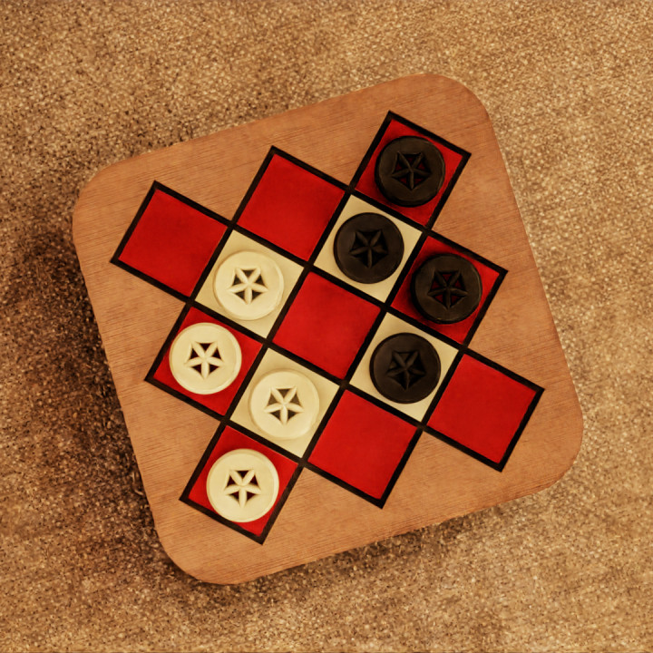 3D Printable QUEAH - BOARD GAME by Lazy Bear