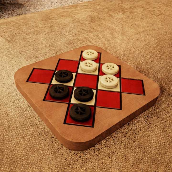 3D Printable QUEAH - BOARD GAME by Lazy Bear