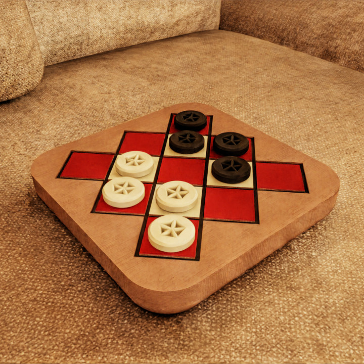 3D Printable QUEAH - BOARD GAME by Lazy Bear
