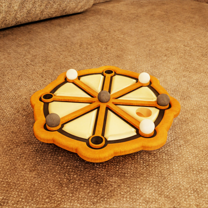 3D Printable TABLA LUSORIA - BOARD GAME by Lazy Bear