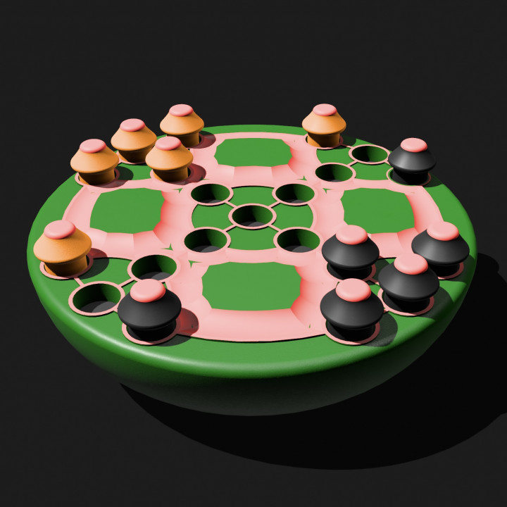 3D Printable WATERMELON CHESS - BOARD GAME by Lazy Bear