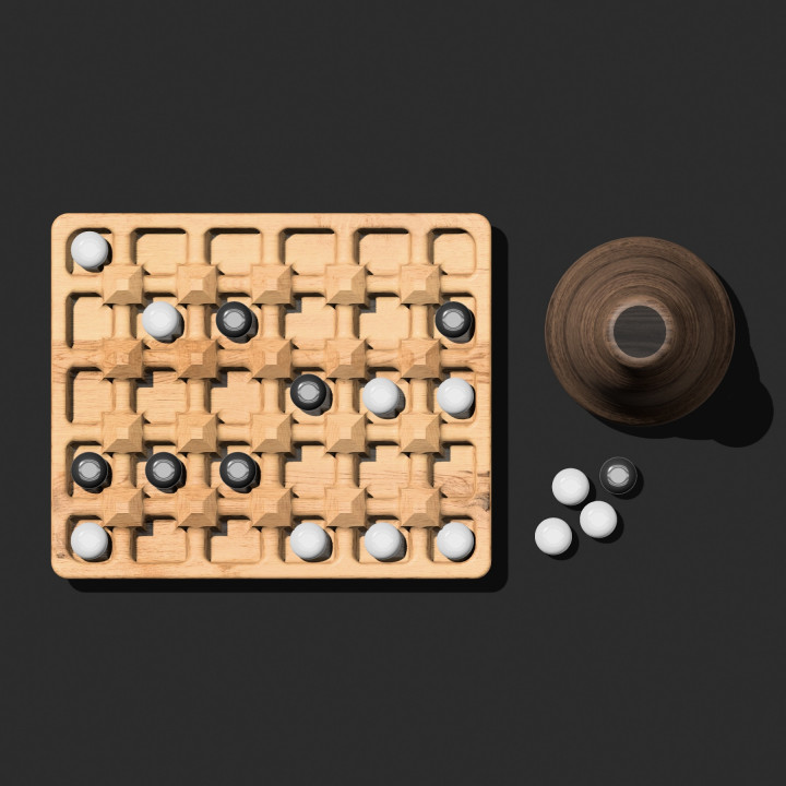 3D Printable YOTE - BOARD GAME by Lazy Bear