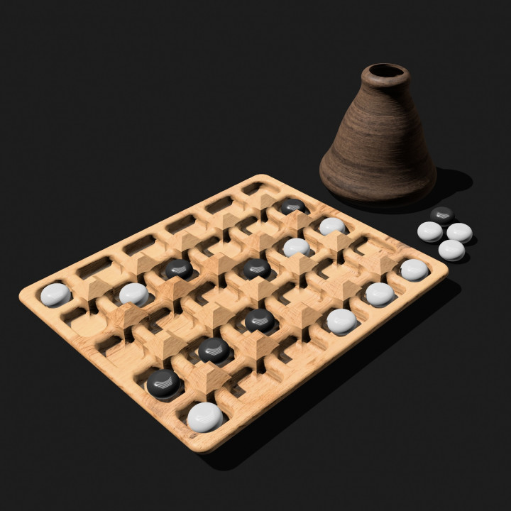3D Printable YOTE - BOARD GAME by Lazy Bear