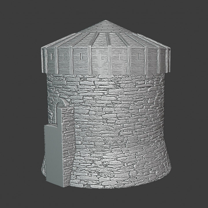 Medieval Round Castle Tower