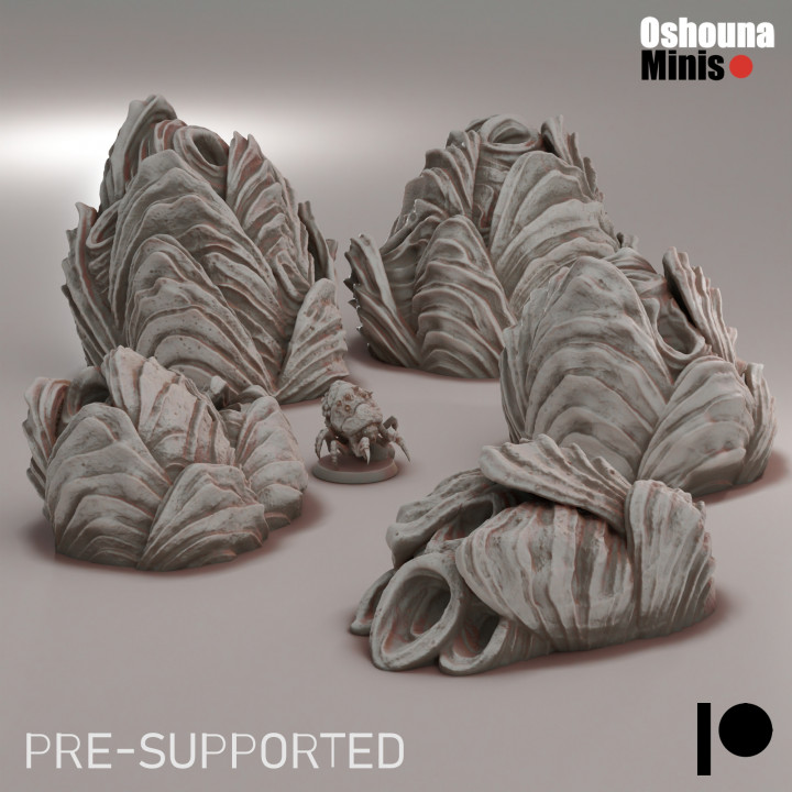 3D Printable Deep Hive - Alien Nests by Oshounaminis