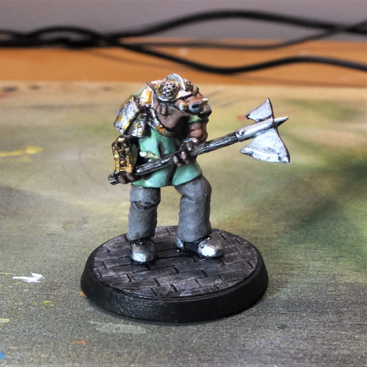 3D Printable Orc Warrior - 32mm scale - Fully supported by Matt