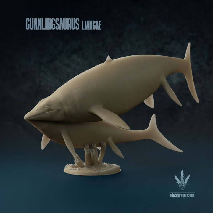 3D Printable Guanlingsaurus liangae : Family bond by Miniature Museum