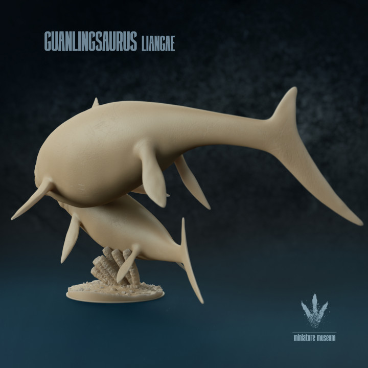 3D Printable Guanlingsaurus liangae : Family bond by Miniature Museum