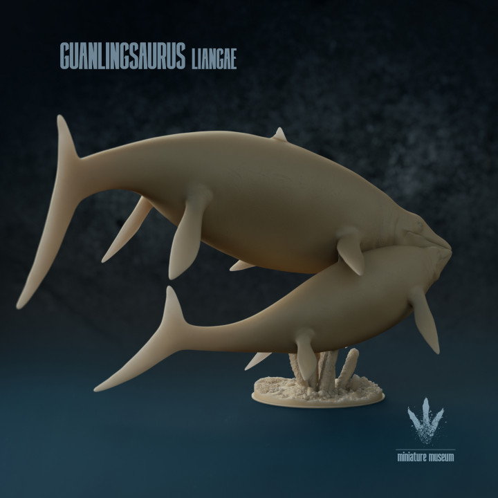 3D Printable Guanlingsaurus liangae : Family bond by Miniature Museum