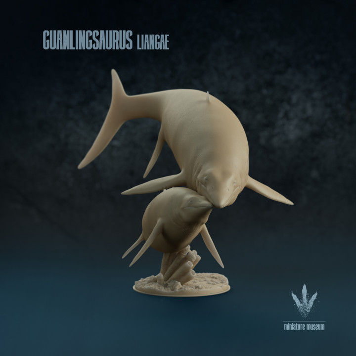 3D Printable Guanlingsaurus liangae : Family bond by Miniature Museum