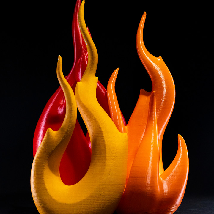 3D Printable Infinity Flames by Stlflix